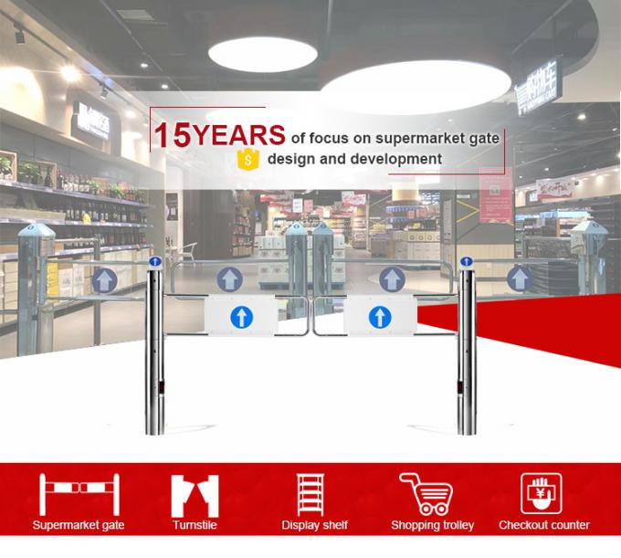 Stainless Supermarket Security Gates Security Supermarket Electronic ...
